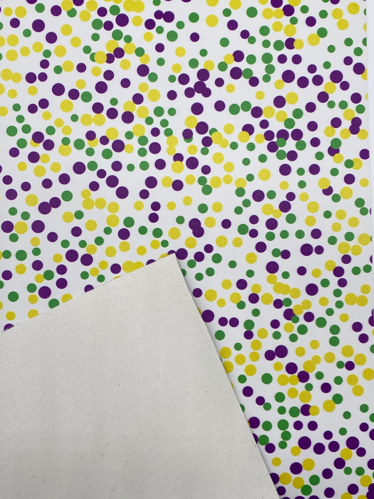 Marine Vinyl Yard Mardi Gras Polka Dots Printed Faux Leather | Etsy
