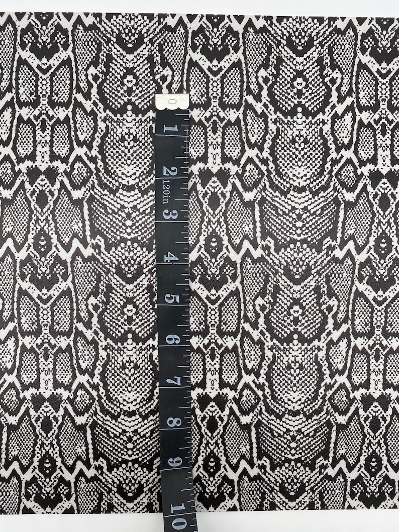 Marine Vinyl Yard Snake Print Black & Grey Printed Faux | Etsy