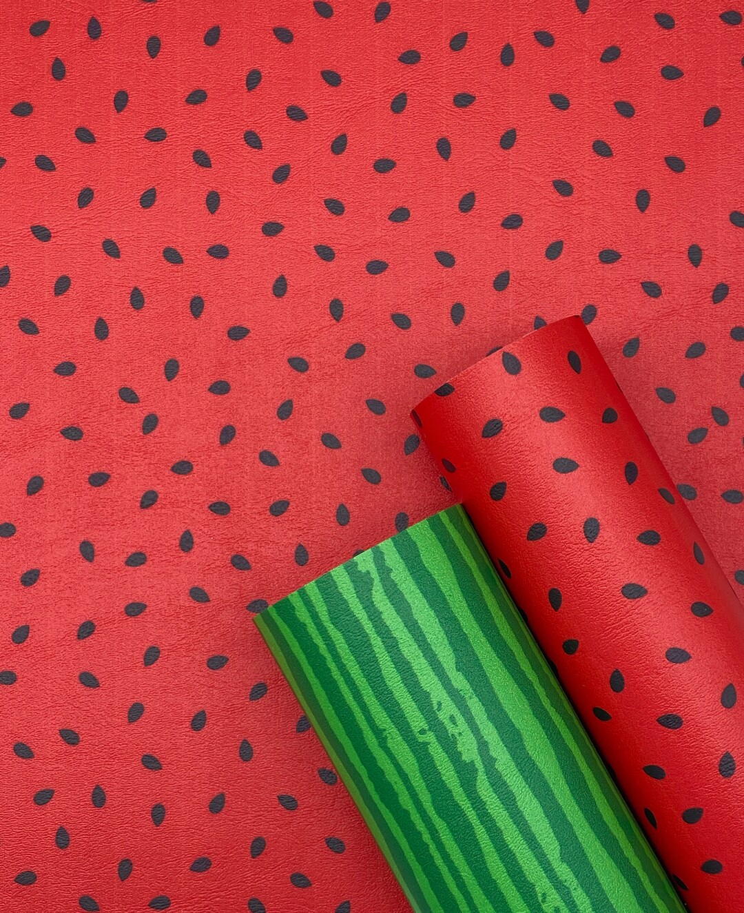 Watermelon Seed Print Marine Vinyl: Upholstery Faux Leather Yard - Etsy