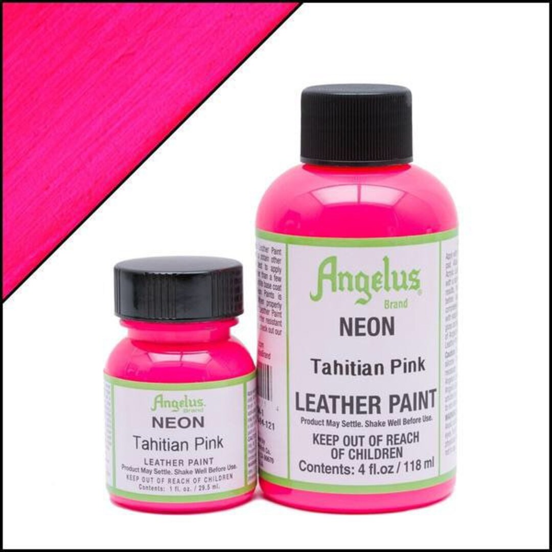 Angelus Neon Tahitian Pink Acrylic Paint Leather Acrylic Paint Shoe ...