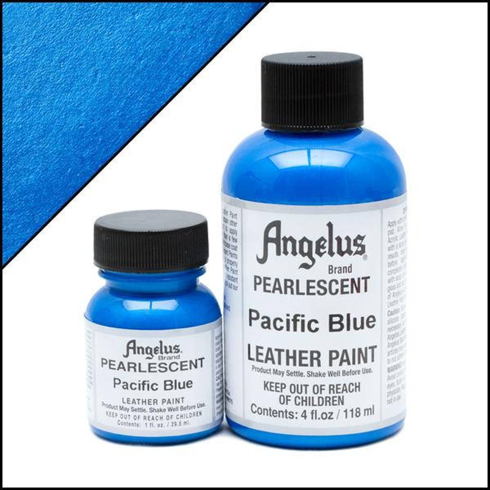 Angelus Pearlescent Paint Pacific Blue / 1oz and 4oz Bottles - Etsy