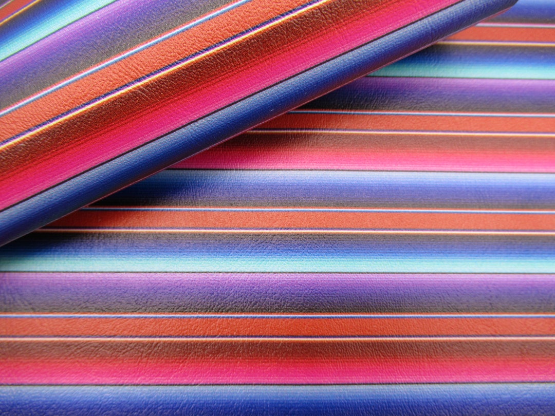Purple & Hot Pink Serape Marine Vinyl Sheet: UV Resistant Faux Leather ...