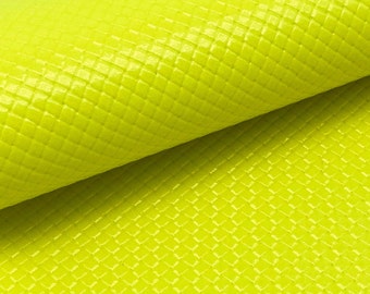 Neon Faux Leather Sheet, Bright, Fluorescent, Bow Supplies, Glitter, Pink, Green, Blue, Yellow ...