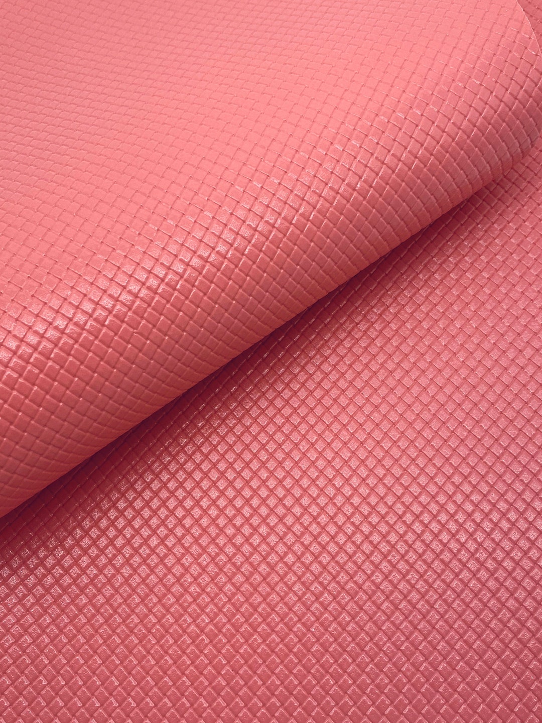 Embossed Flamingo Pink Faux Leather Sheet: DIY Crafts - Etsy