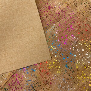 Metallic Rainbow Cork 12 X 24 Sheet / Genuine Cork Sheet With Metallic ...