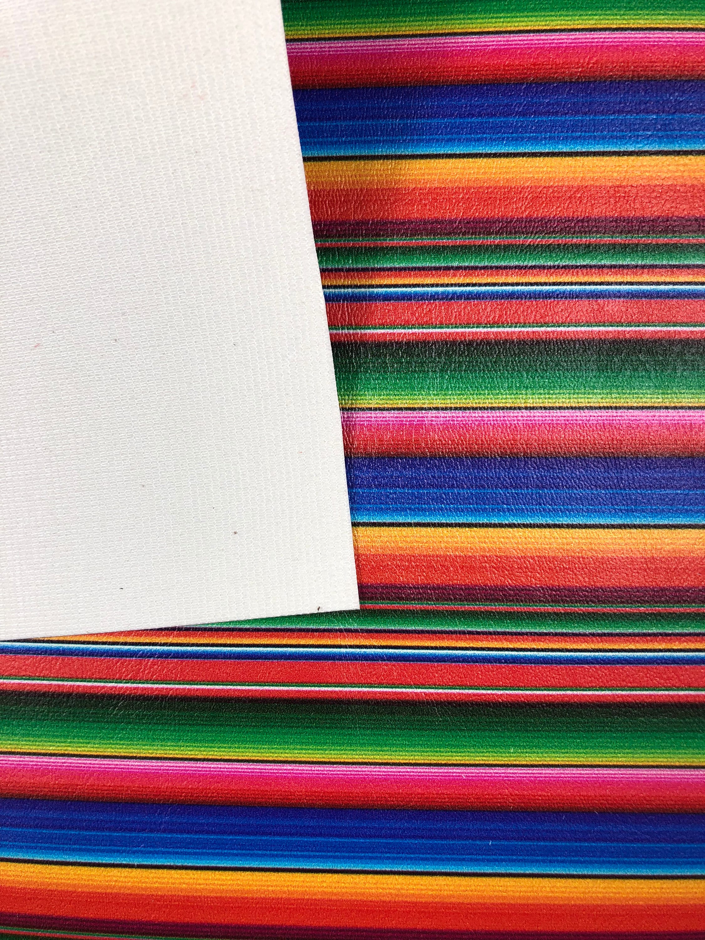 Marine Vinyl Yard Serape Faux Printed Leather Earring | Etsy