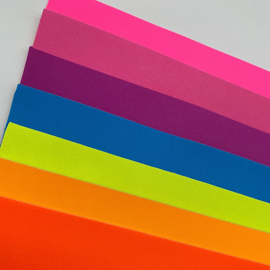 Faux Leather - Neon Solid Faux Leather | Faux Leather Sheet | Earring ...