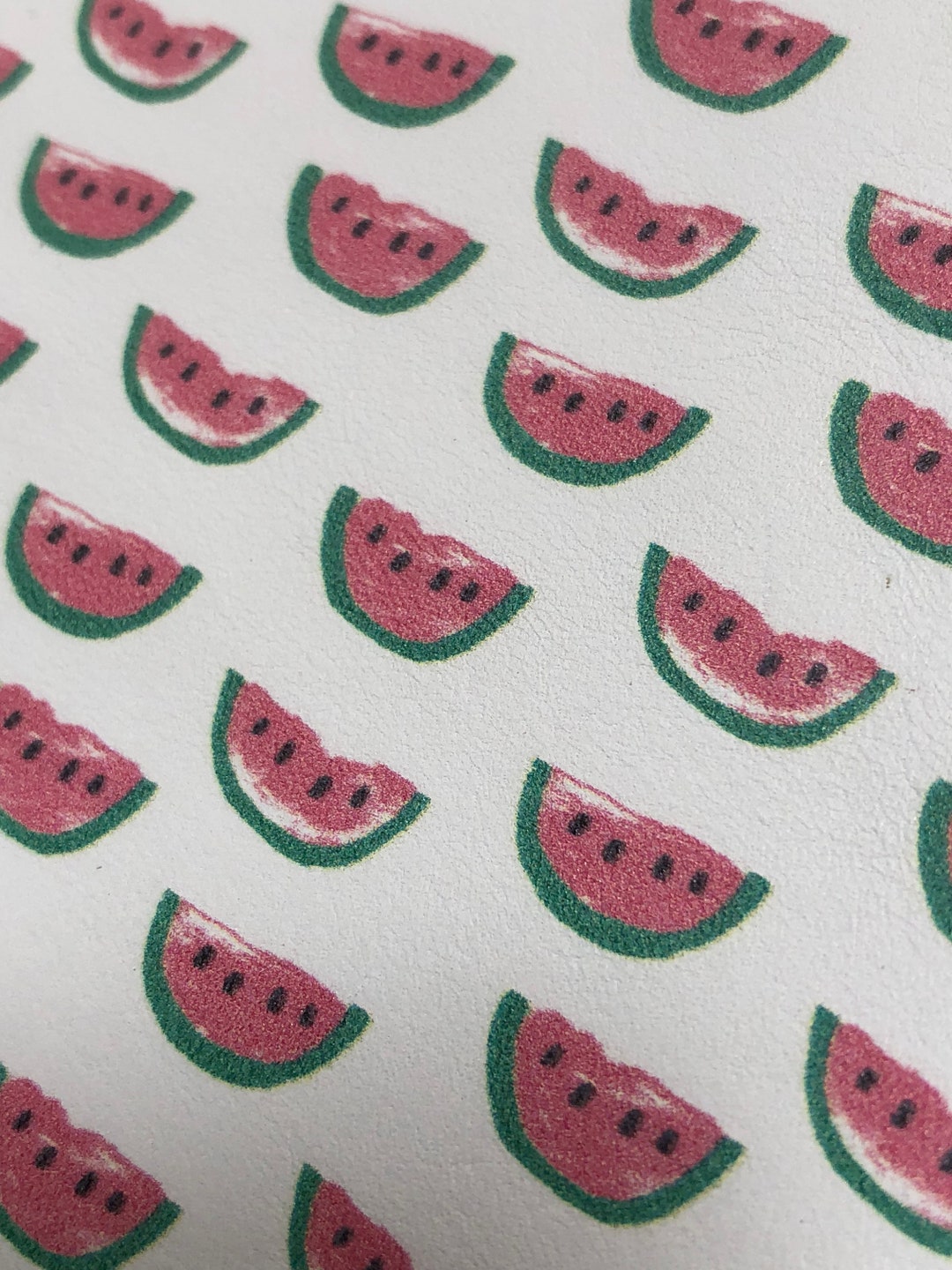 Printed Leather - Watermelon | Leather Panels | Earring Leather | Purse ...