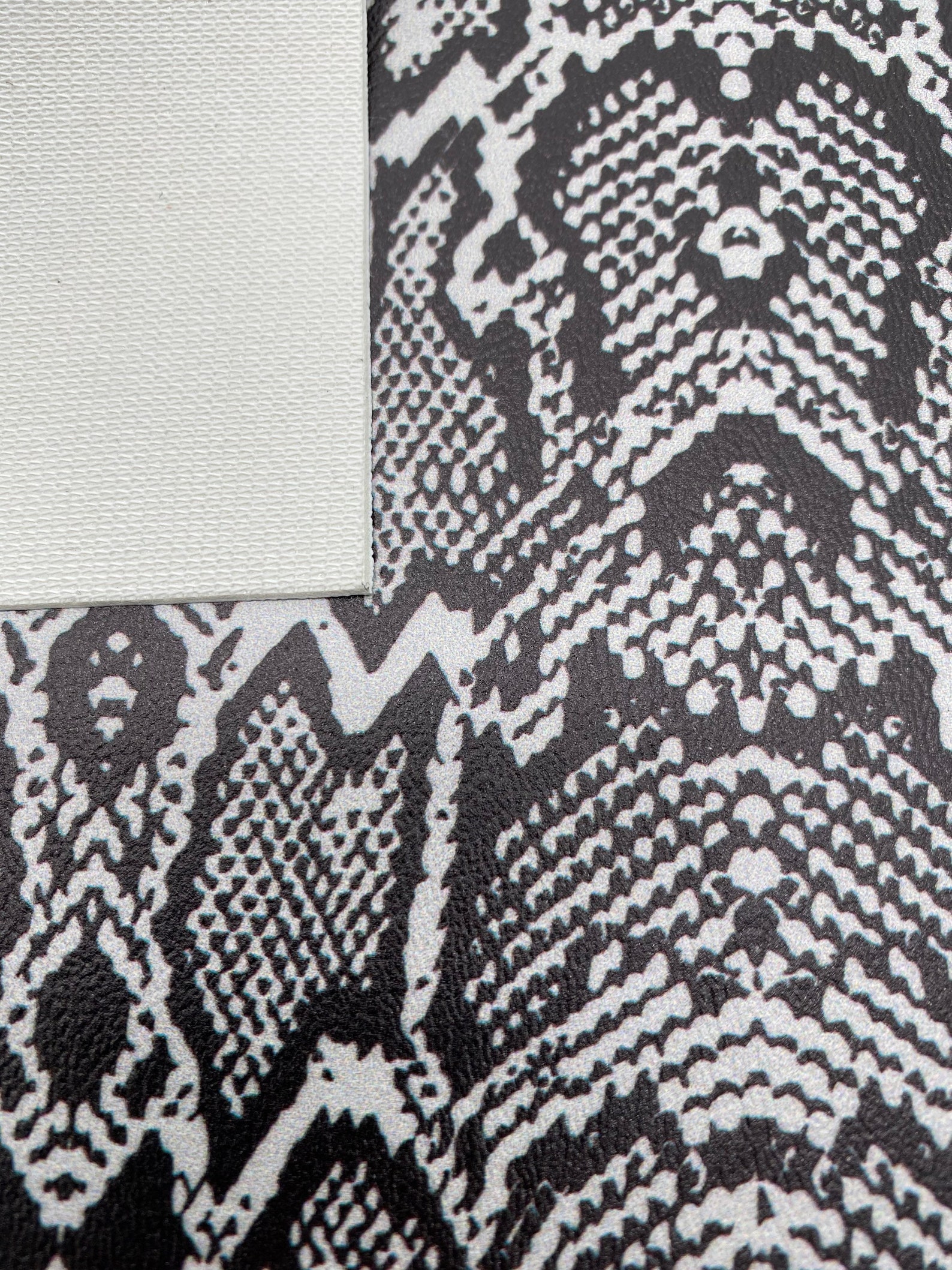 Marine Vinyl Yard Snake Print Black & Grey Printed Faux - Etsy