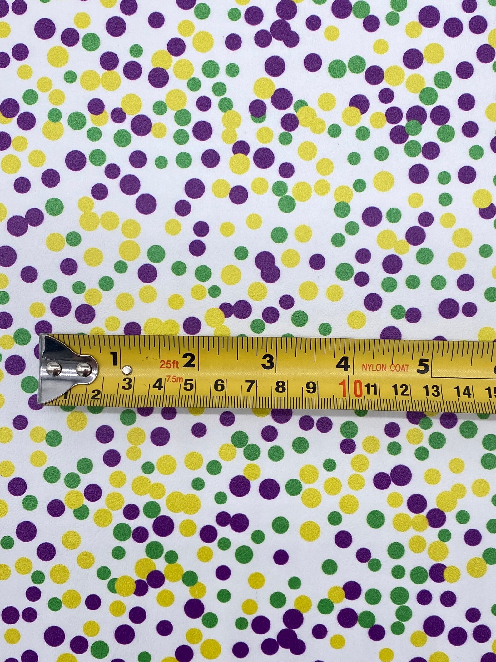 Marine Vinyl Yard Mardi Gras Polka Dots Printed Faux Leather | Etsy