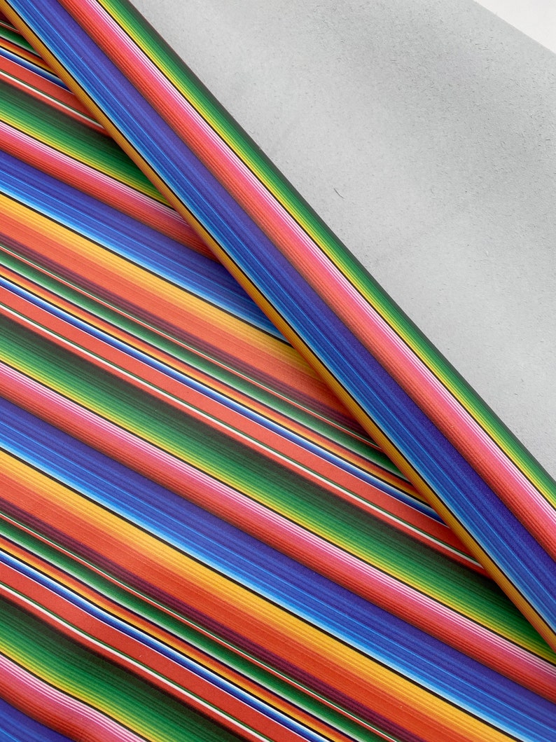 Printed Smooth Leather Serape Print on Smooth Cowhide | Etsy