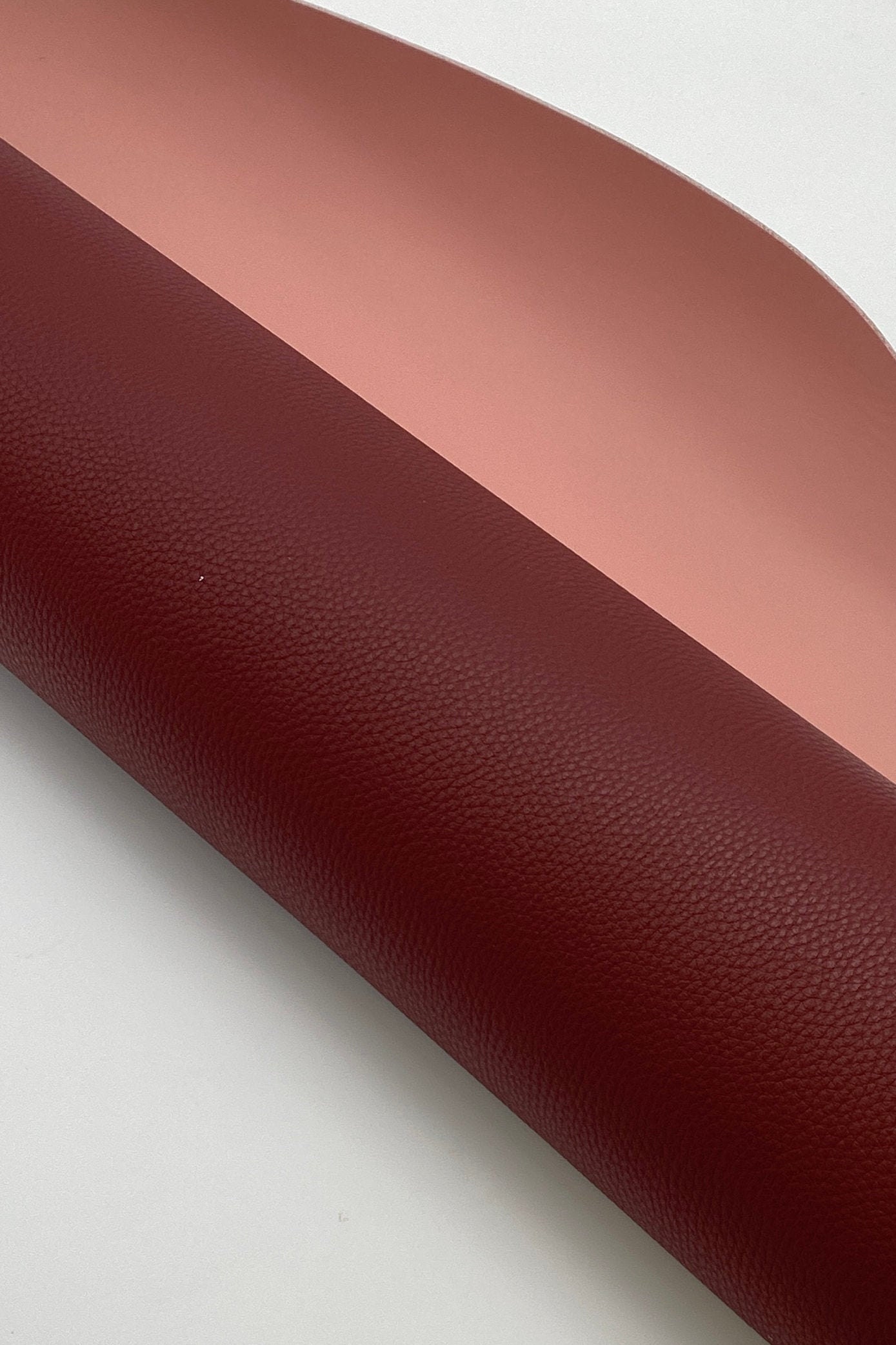 Cowhide Leather Merlot Double Sided Cowhide Split Leather | Etsy