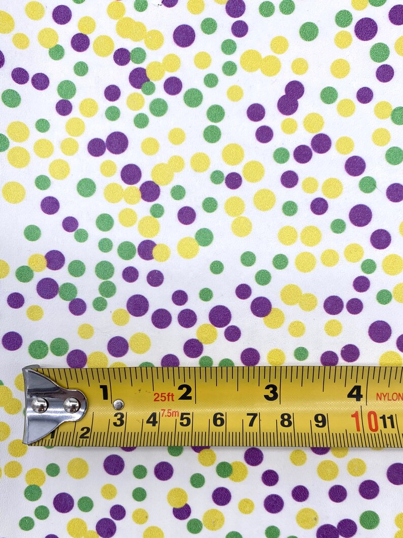 Printed Leather Mardi Gras Polka Dots Leather Panels - Etsy