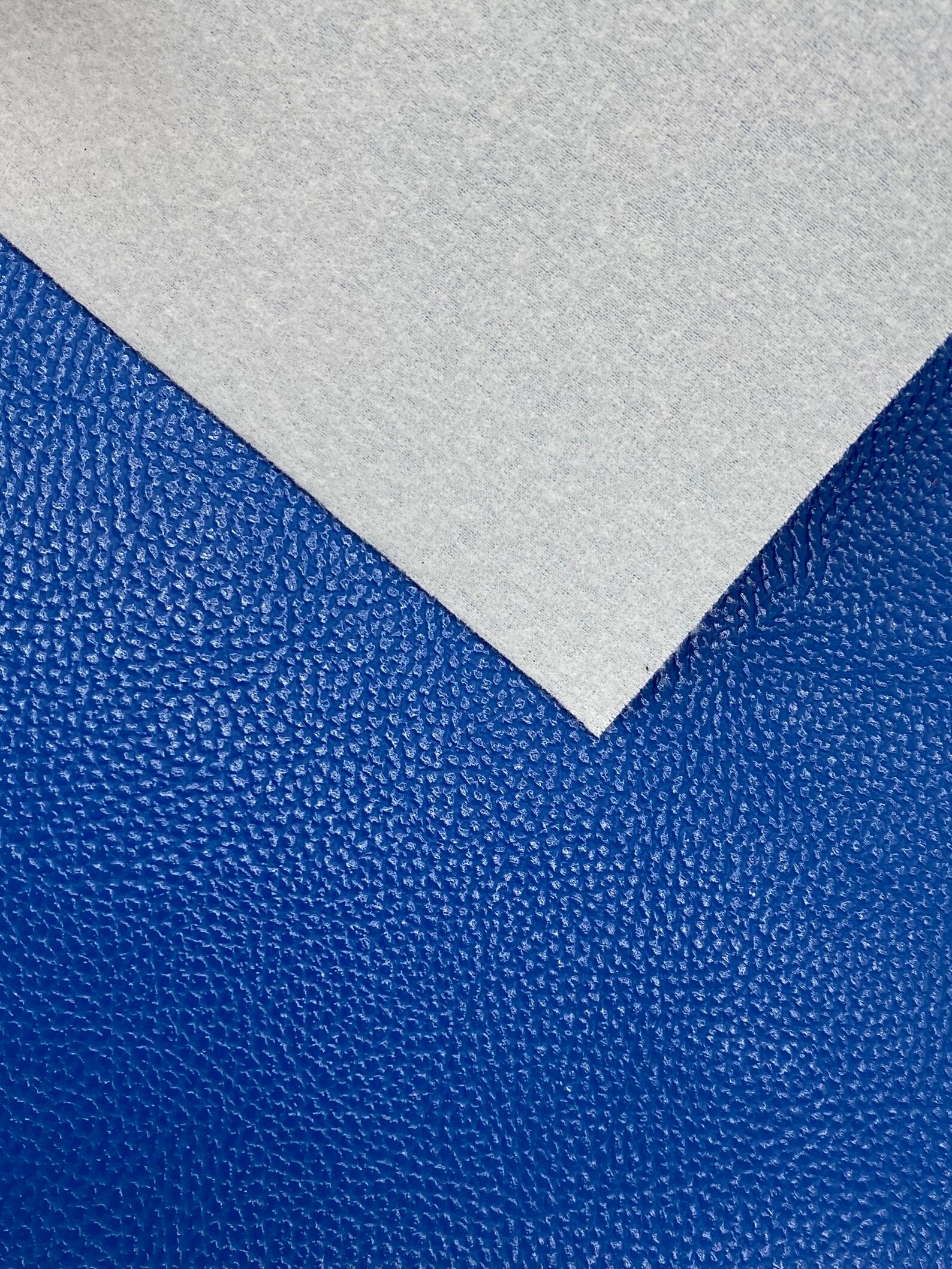 Faux Leather Bold Blue Pebble Grain Faux Leather Faux - Etsy