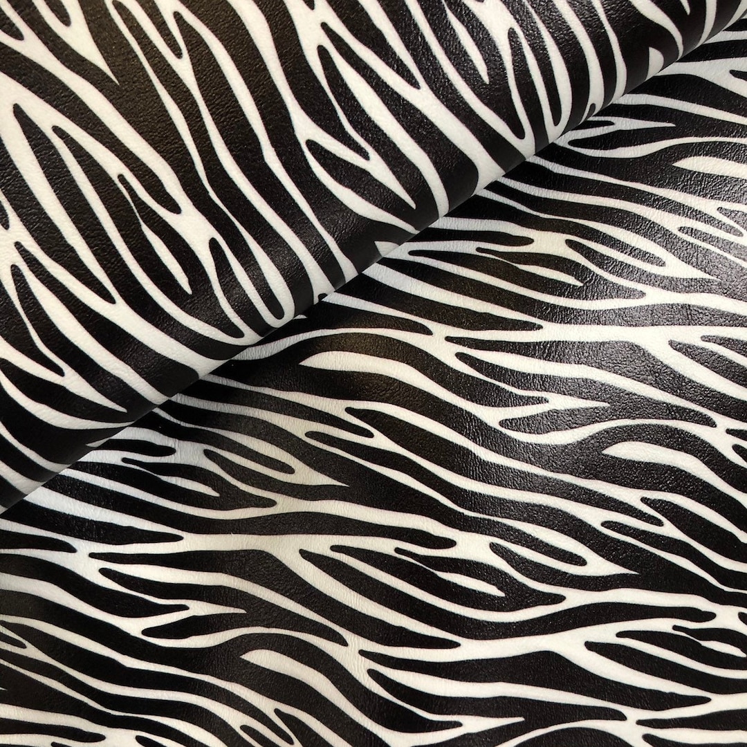 Zebra Print Marine Vinyl Sheet: Faux Leather Fabric, DIY Crafts - Etsy