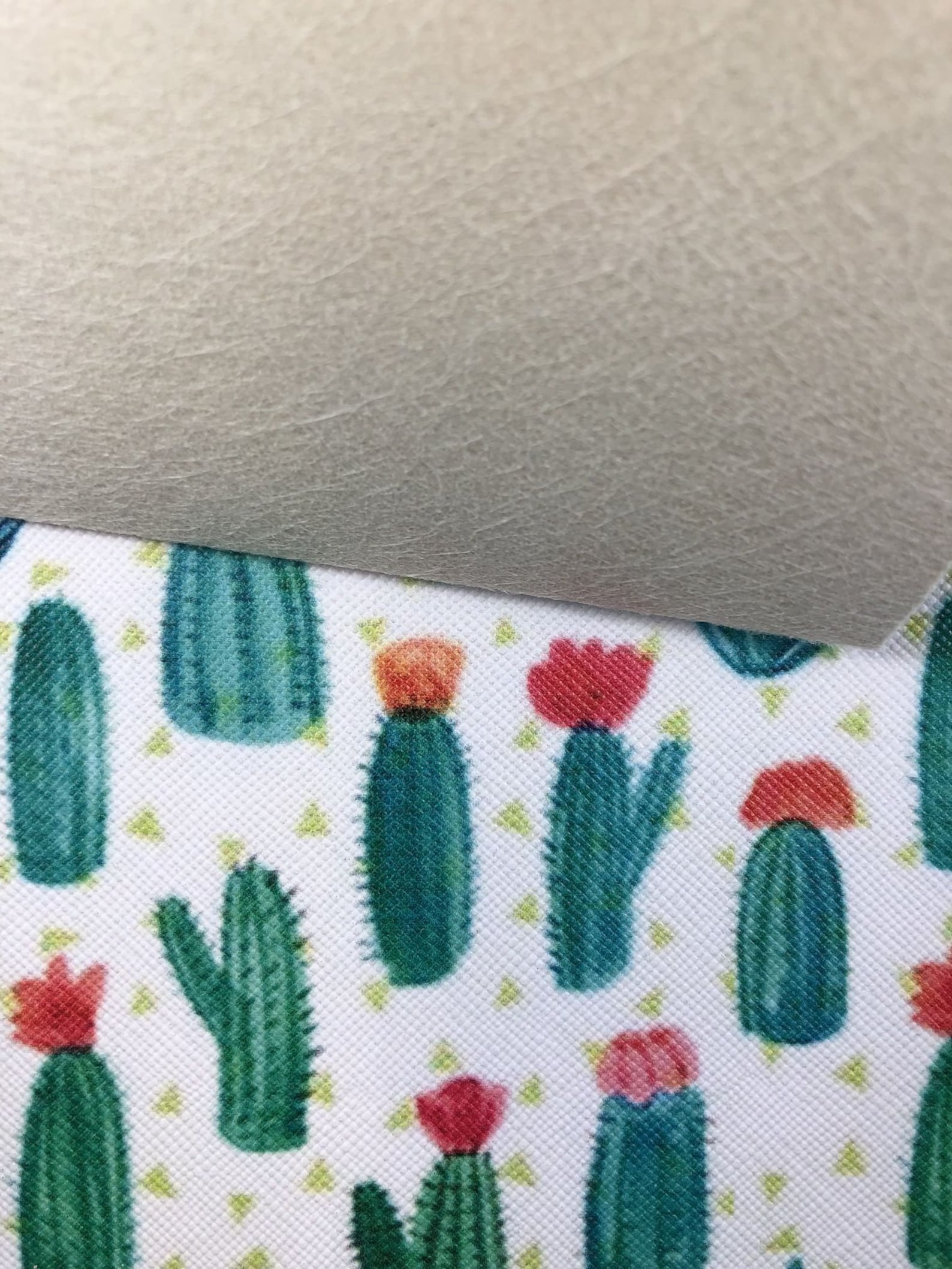 Faux Leather Cactus Pattern Faux Leather Faux Leather - Etsy