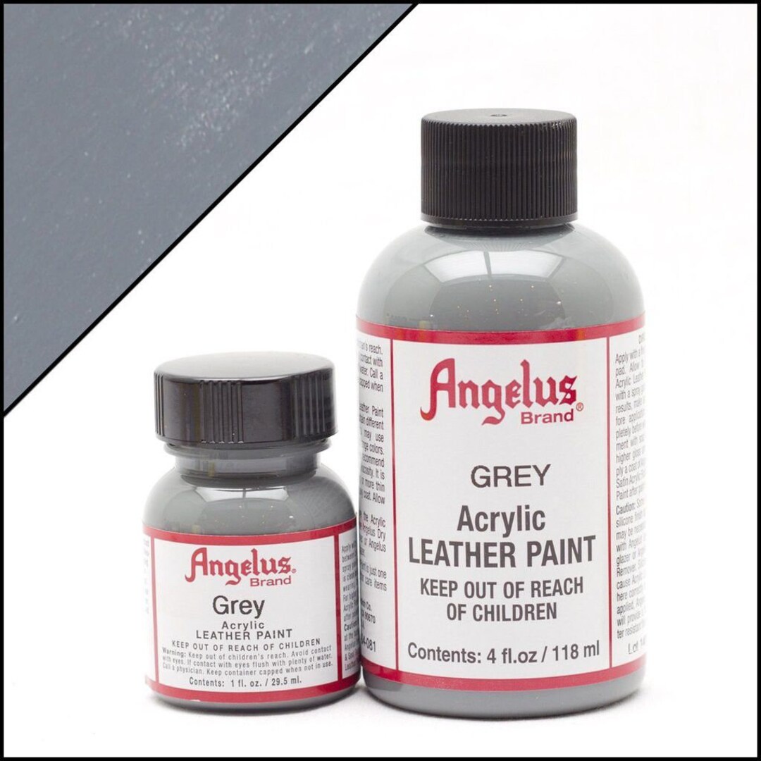 Angelus Grey Acrylic Paint - Leather Acrylic Paint - Shoe Paint ...