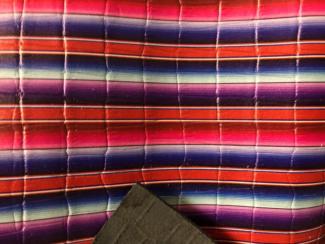 Purple & Hot Pink Serape Print Embossed Cowhide Leather - Etsy