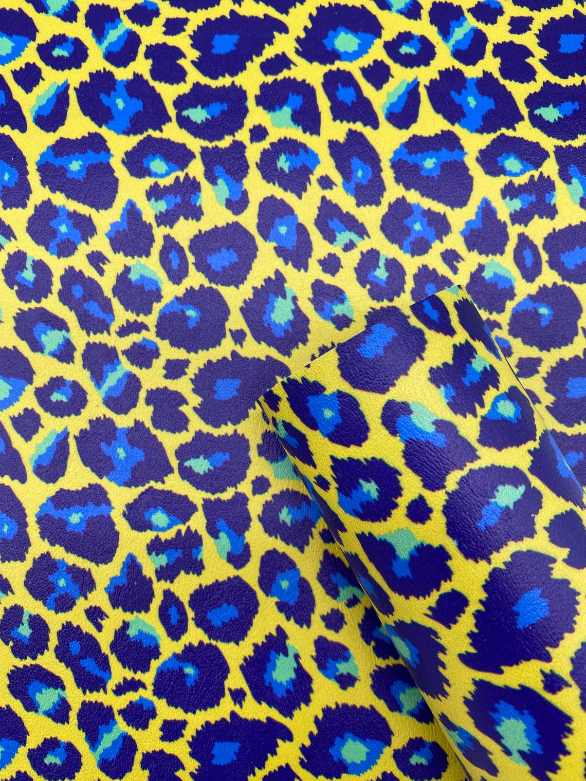 Marine Vinyl Yard Empress Leopard Printed Faux Leather - Etsy