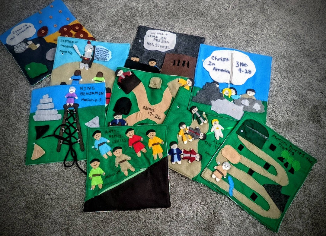 Complete Book of Mormon Activity Book Page Patterns - Etsy