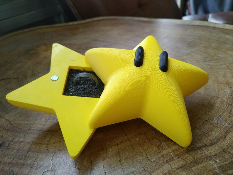 Mario Party Star Inspired Proposal Ring Box - Etsy