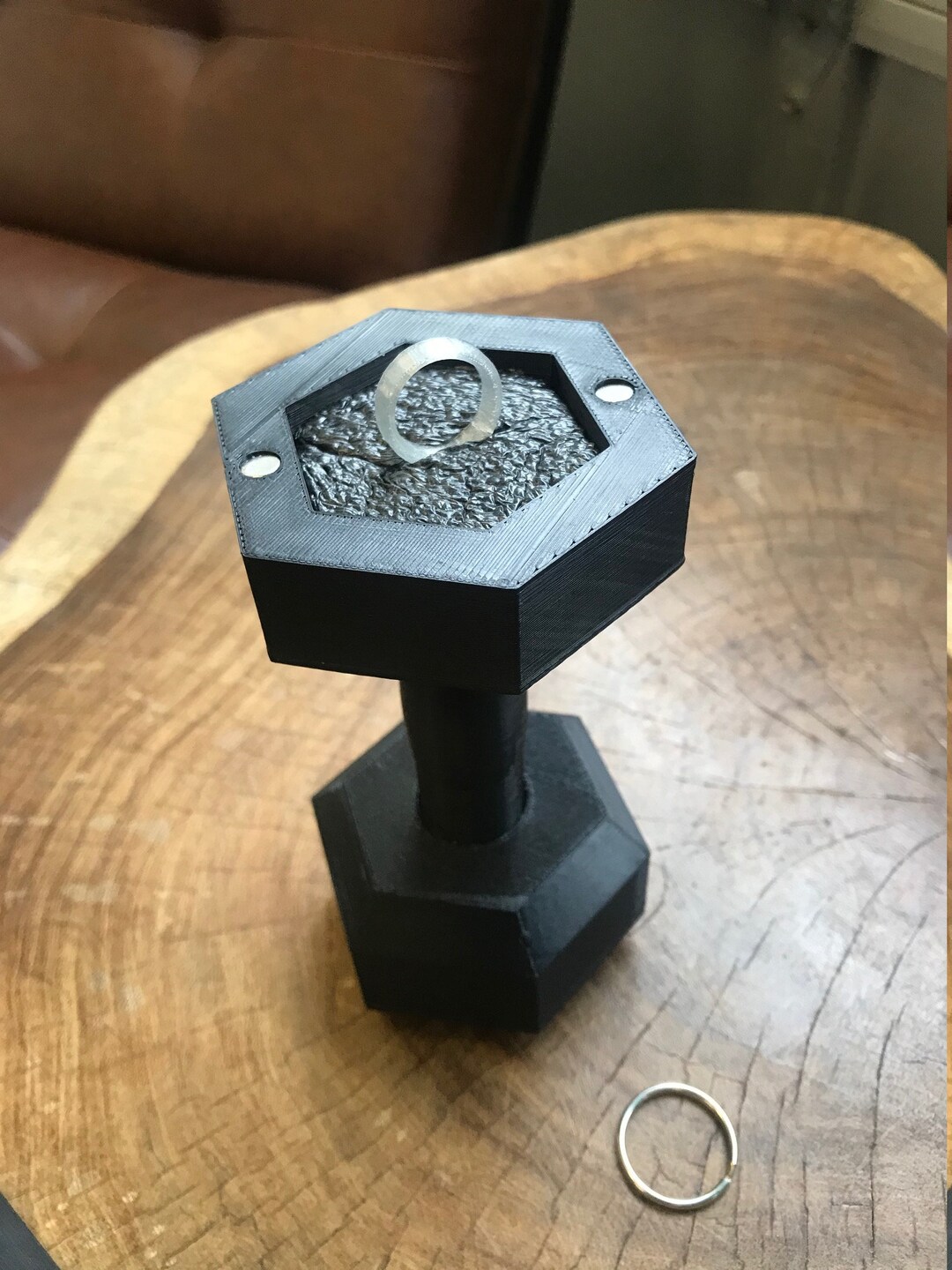 Dumbbell Weight Wedding Rings Box - Etsy