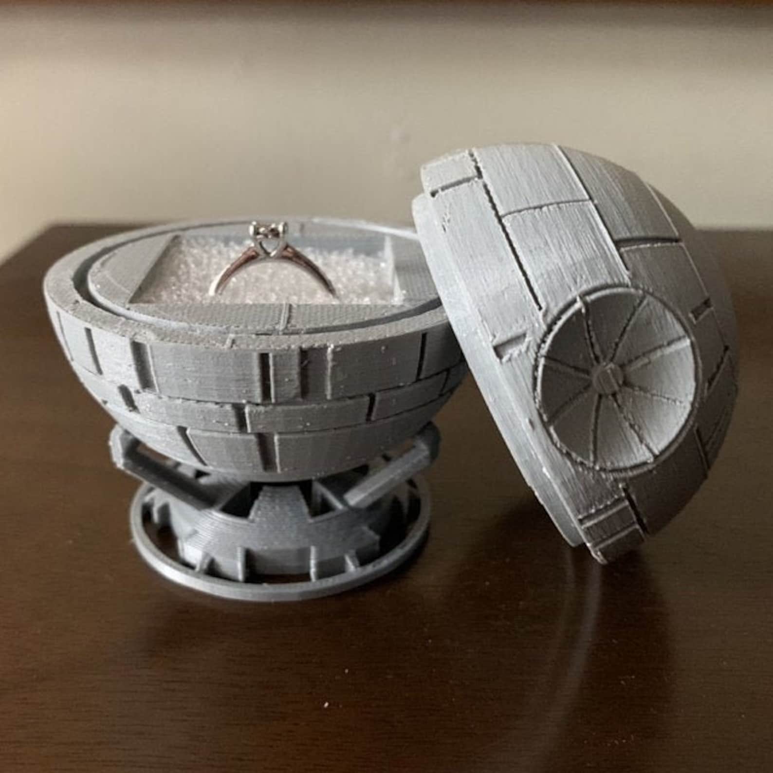 Death Star Ring Box 3D Printed Wedding Ring Box | Etsy
