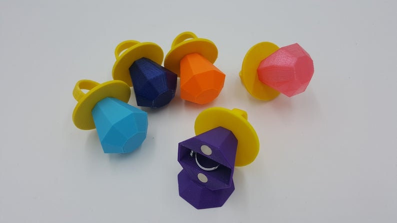 Ring Pop Box 3D Printed Proposal Wedding Ring Box or Ring - Etsy