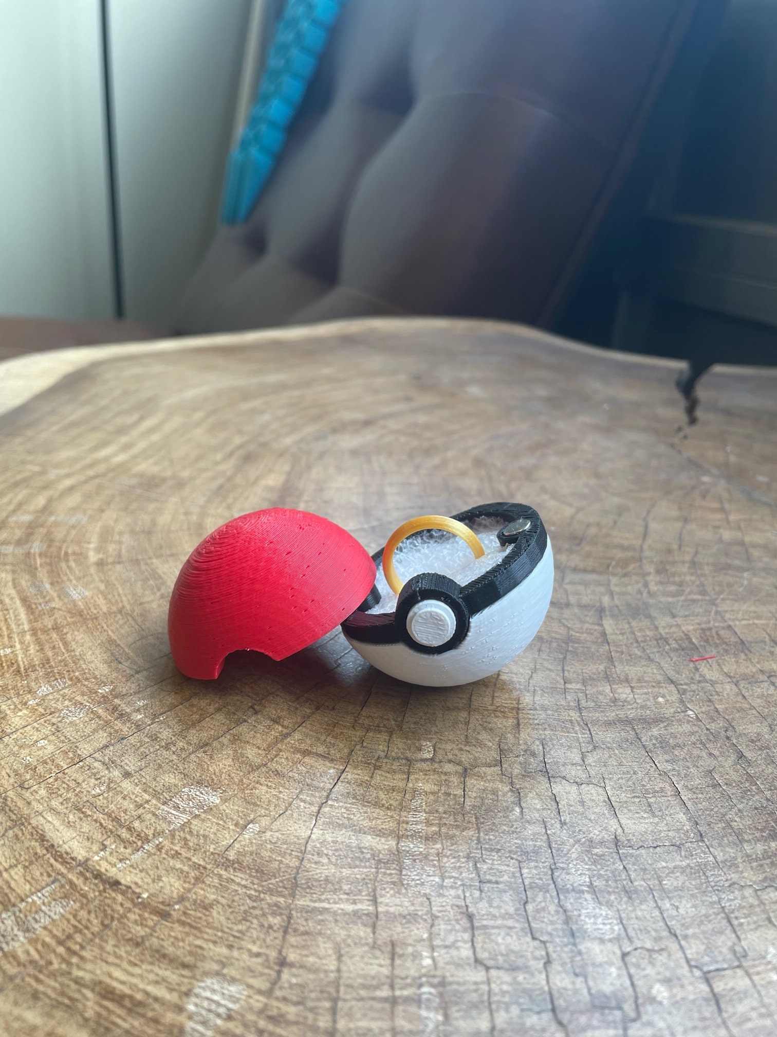 Miniature Pokeball Pokemon Proposal Ring Box - Etsy