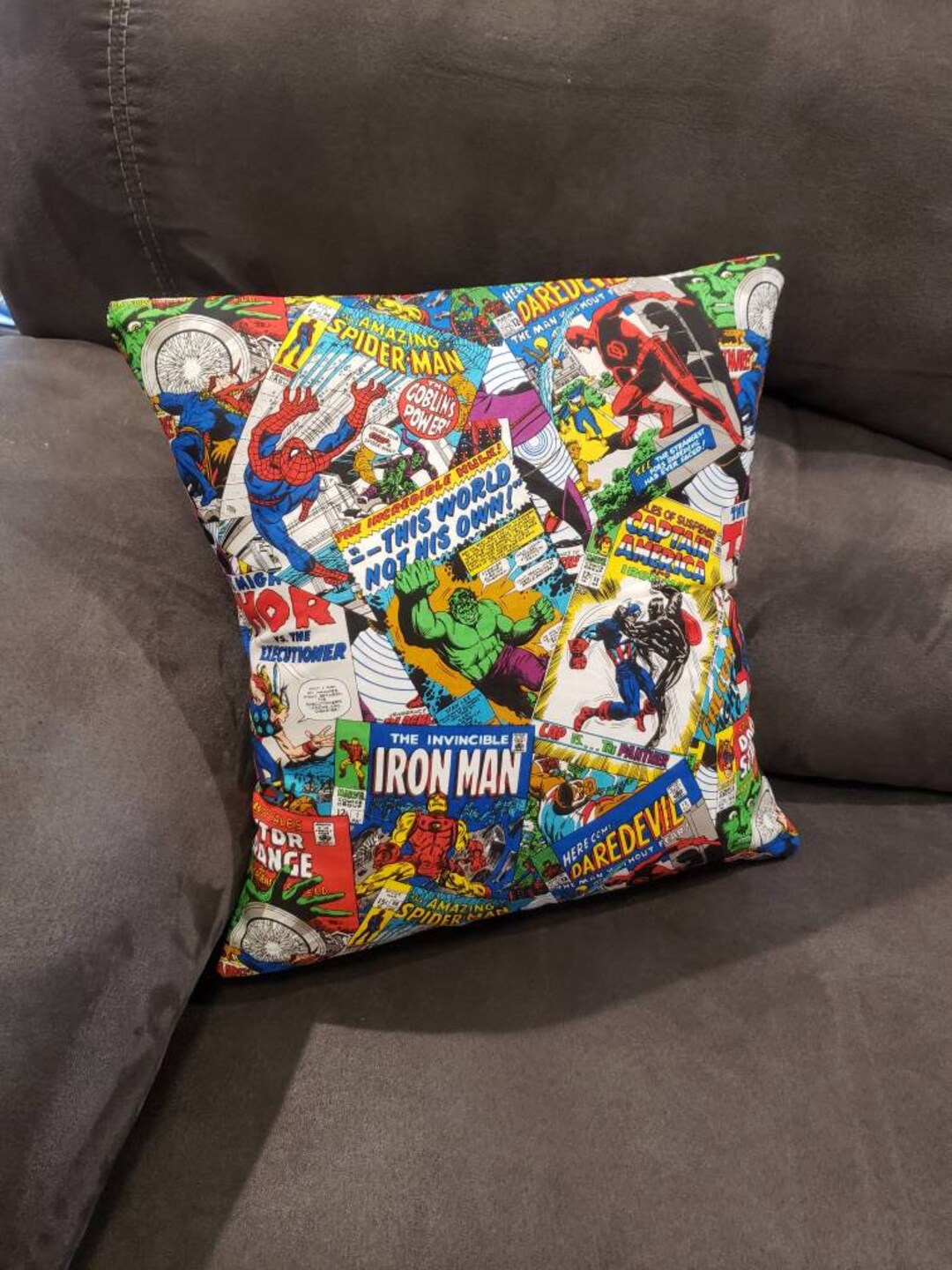 Decorative Throw Pillow Featuring Marvel Comic Book Covers Dr. Strange ...