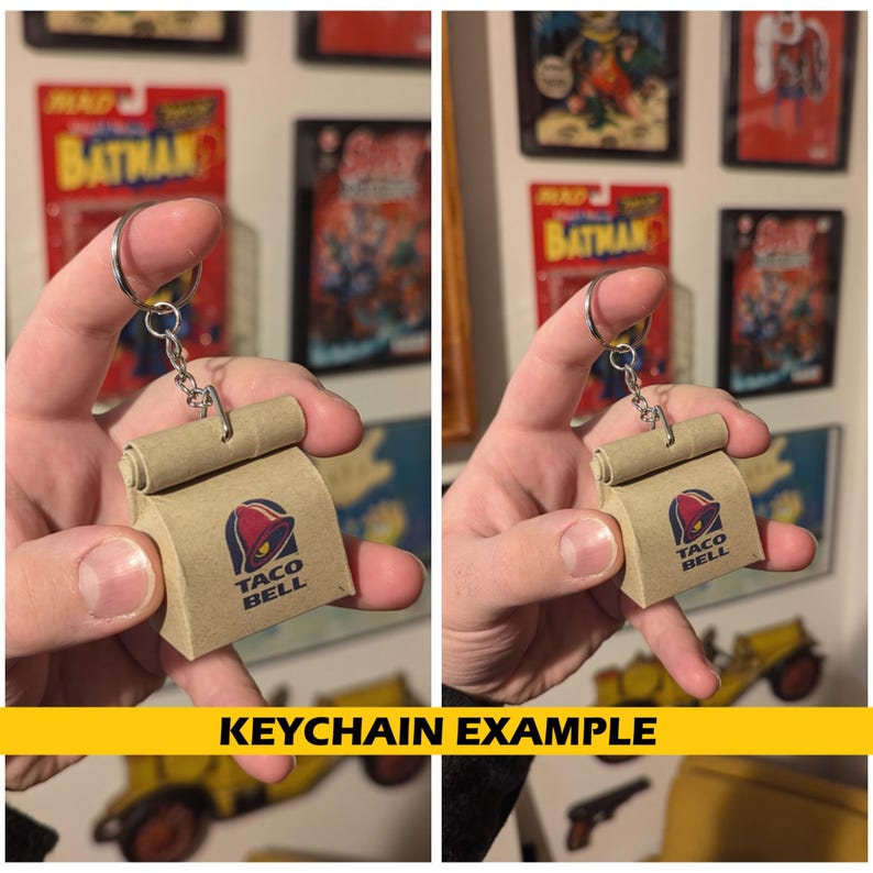 CHIPOTLE Miniature Bag (KEYCHAIN + Magnet + Ornament Options) - Etsy