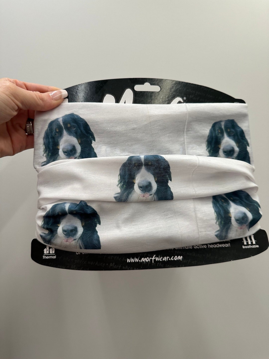 Personalised Photo Snood, Neck Warmer, Buff, Neck Gator. Your Wording ...