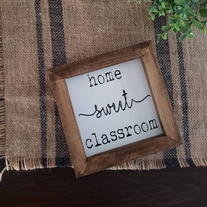 Home Sweet Classroom Teacher Gift Back to School Classroom Wall Hanging ...
