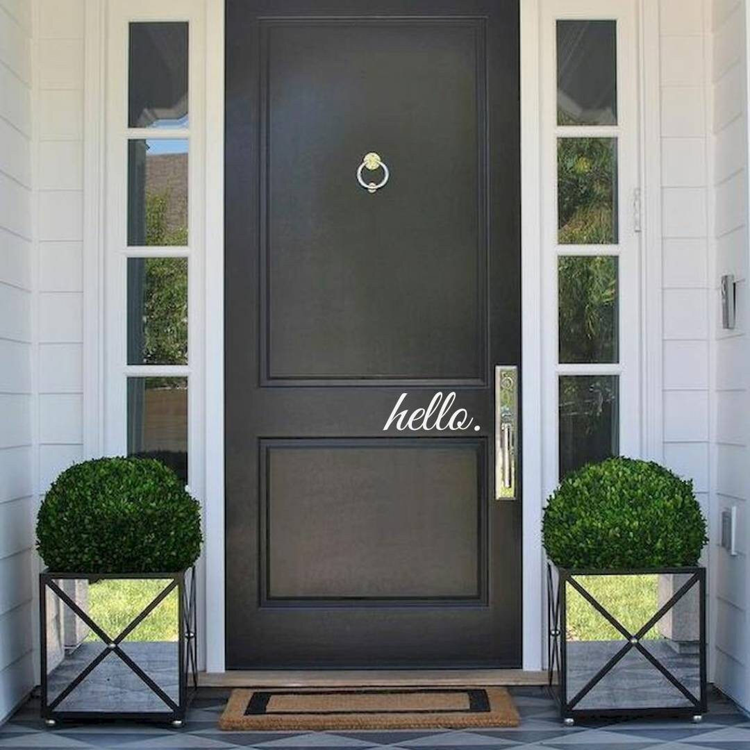 Hello | Vinyl Decal | Farmhouse Door | Farmhouse Door Decal | Vinyl ...