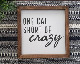 Crazy Cat Lady Sign - Etsy