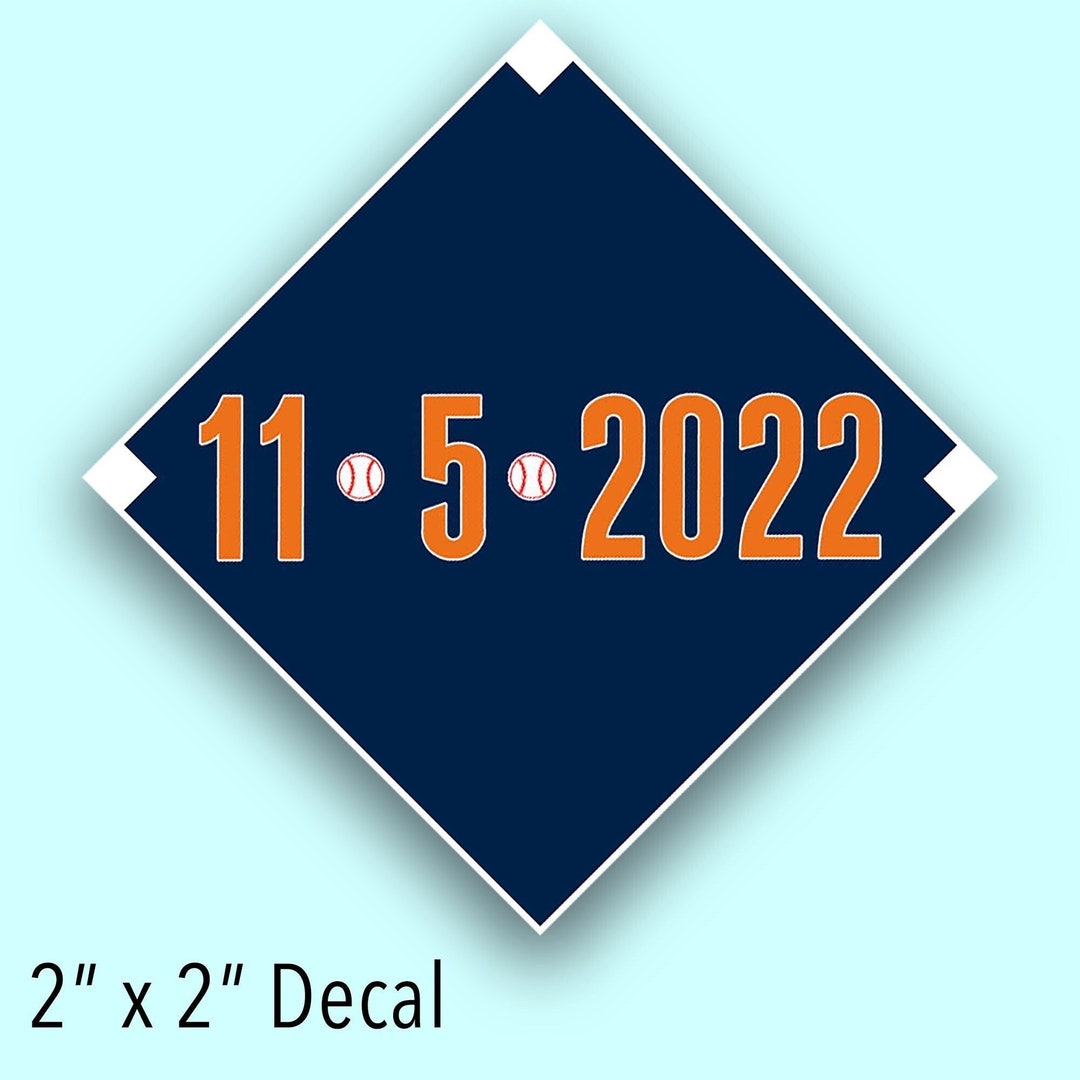 Houston Astros Decal - Houston Astros Gift - 11/5/2022 World Series ...