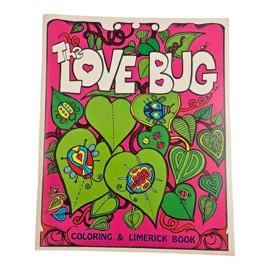 The Love Bug Coloring and Limerick Book 1968 Troubadour Press, San ...