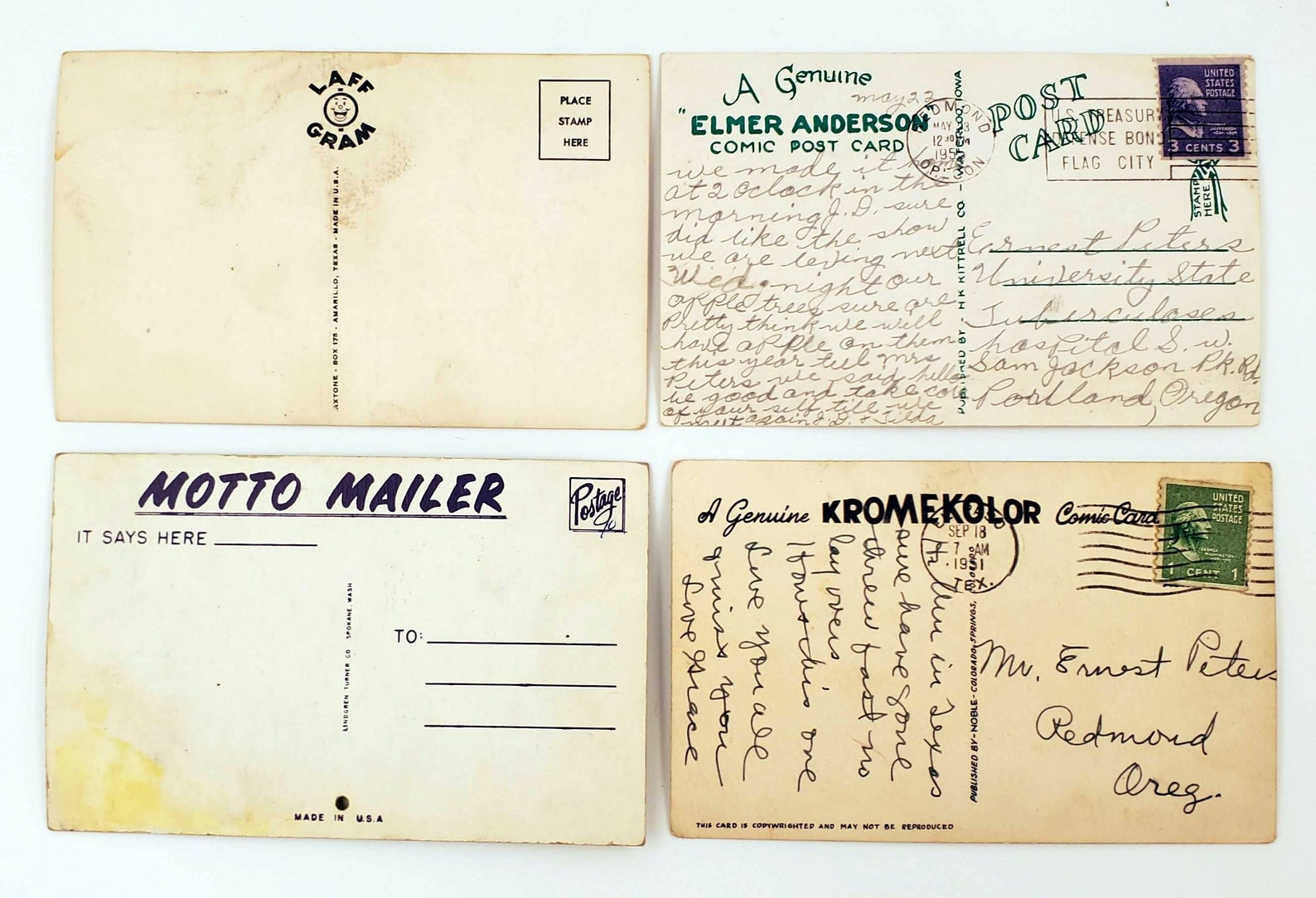 Lot of 12 Vintage Comic Postcards From the 1940’s, 50’s and 60’s - Etsy