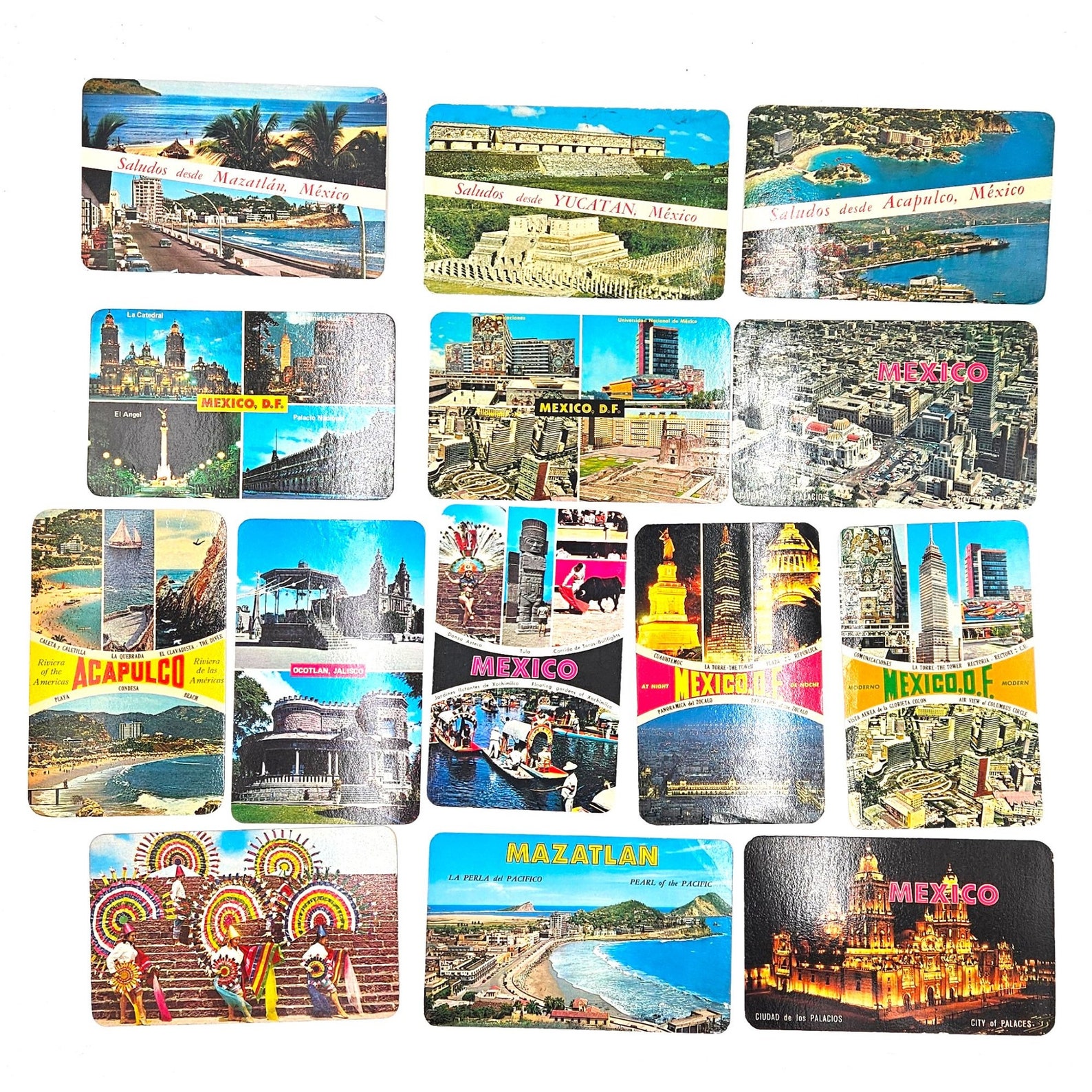 Lot of Vintage Postcards From Mexico - Etsy