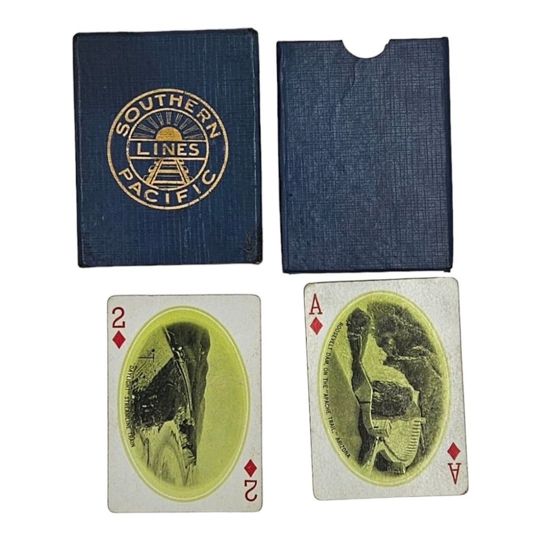 Rare 1948 Southern Pacific Lines Souvenir Playing Cards Complete Deck ...