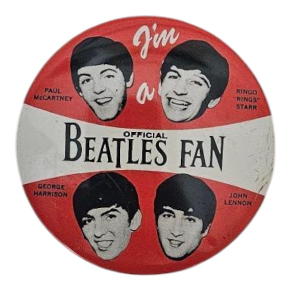 Beatles Official Fan Club Pin 1962 - Gem