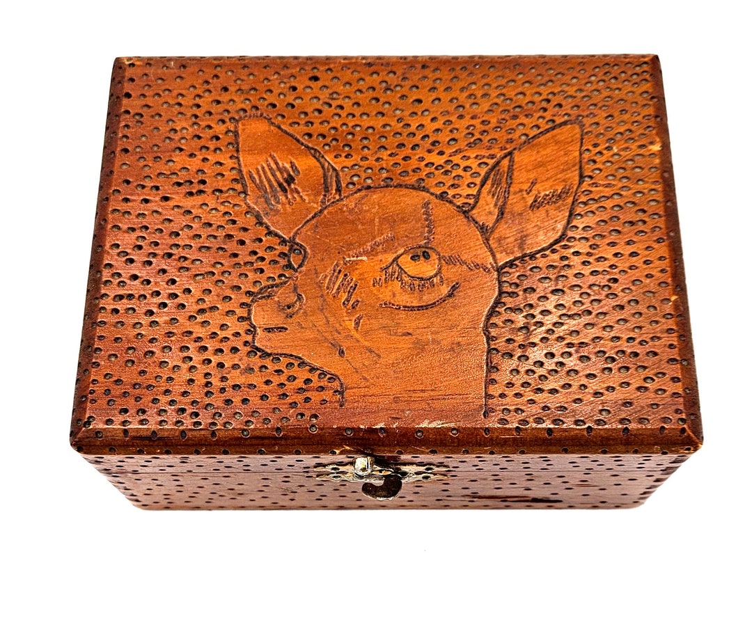 Quirky Vintage Handcrafted Wooden Box - Etsy