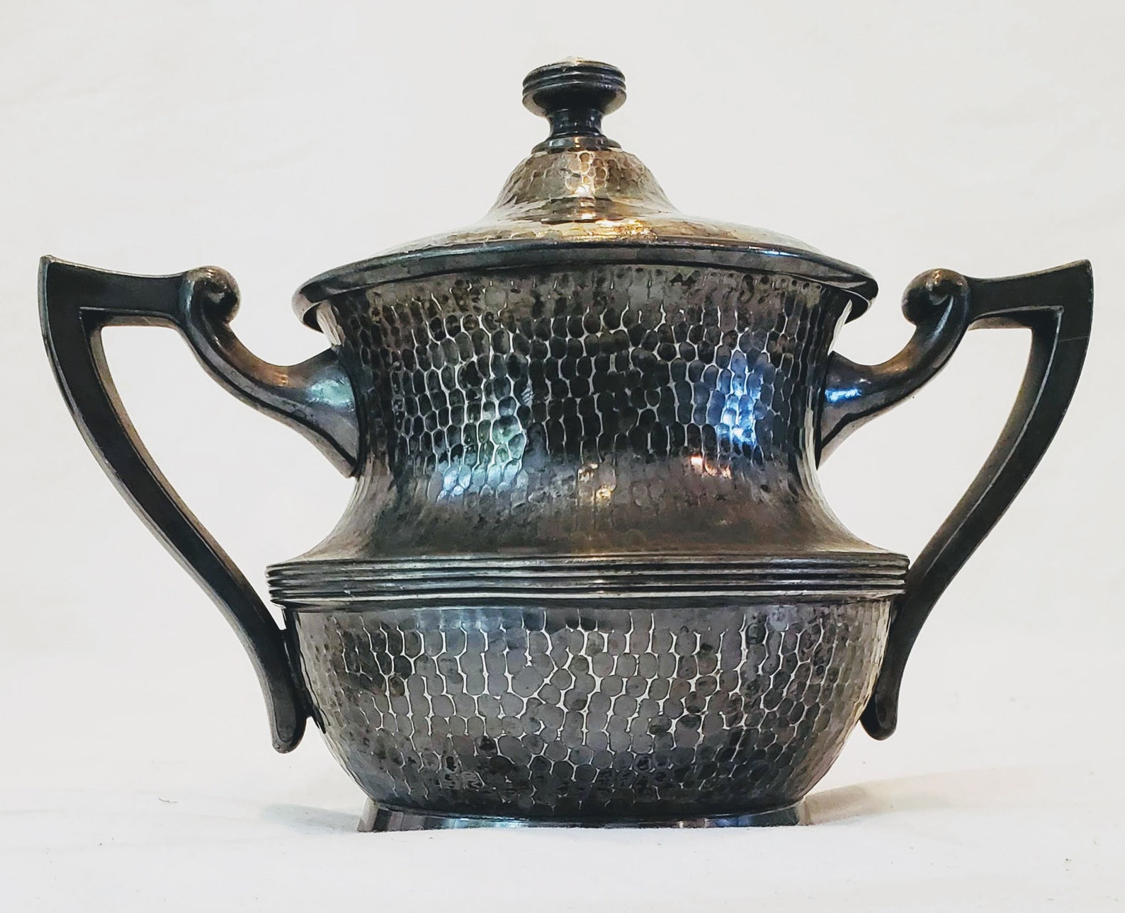 4 Piece Hammered Silver Plate Service Set Poole Silver Co. - Etsy