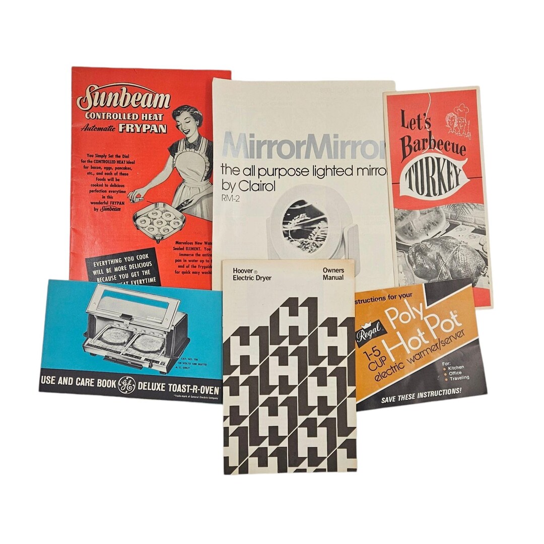 Vintage Product Instruction Manuals and Ephemera - Etsy