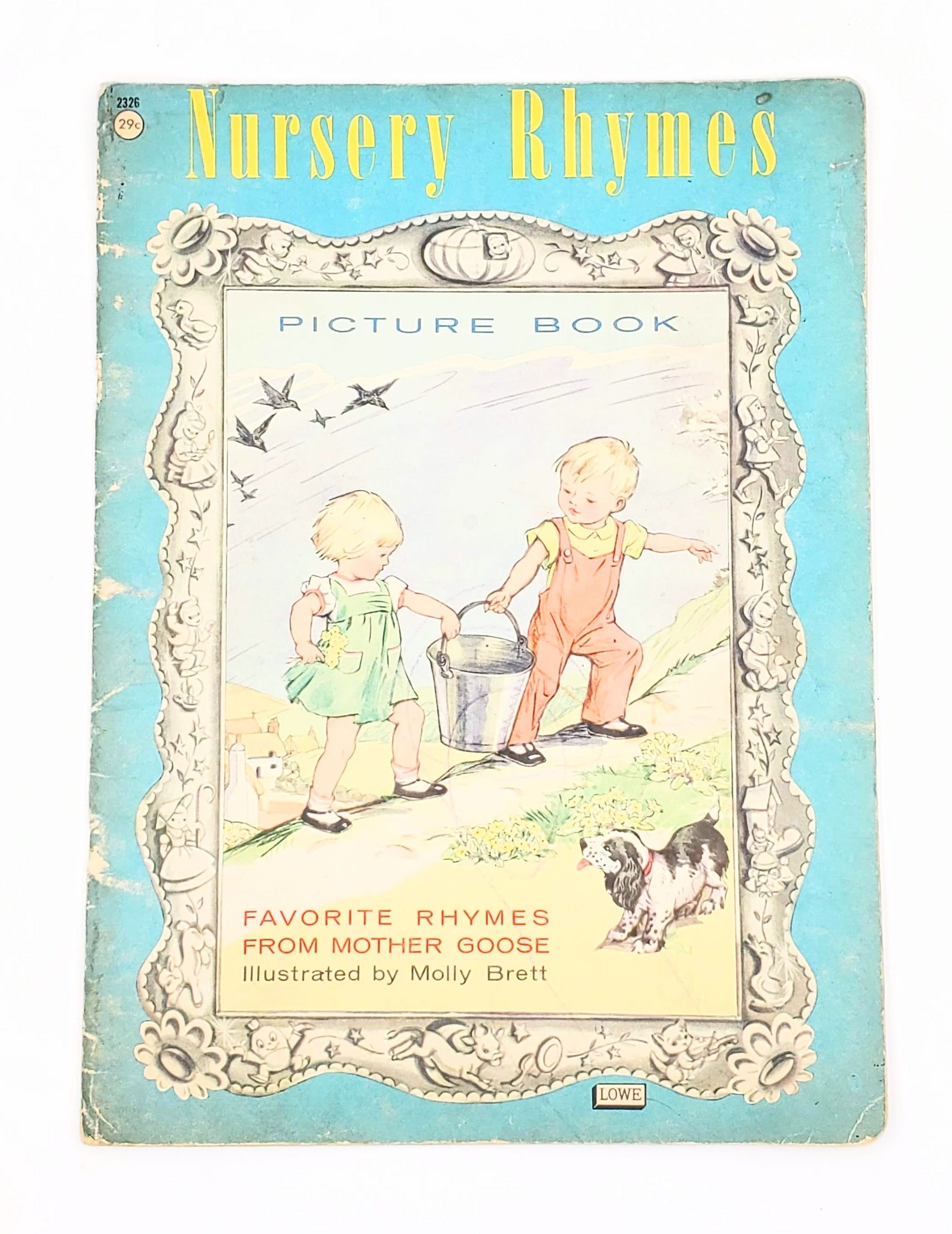 Nursery Rhymes Picture Book Illustrated by Molly Brett 1961 - Etsy