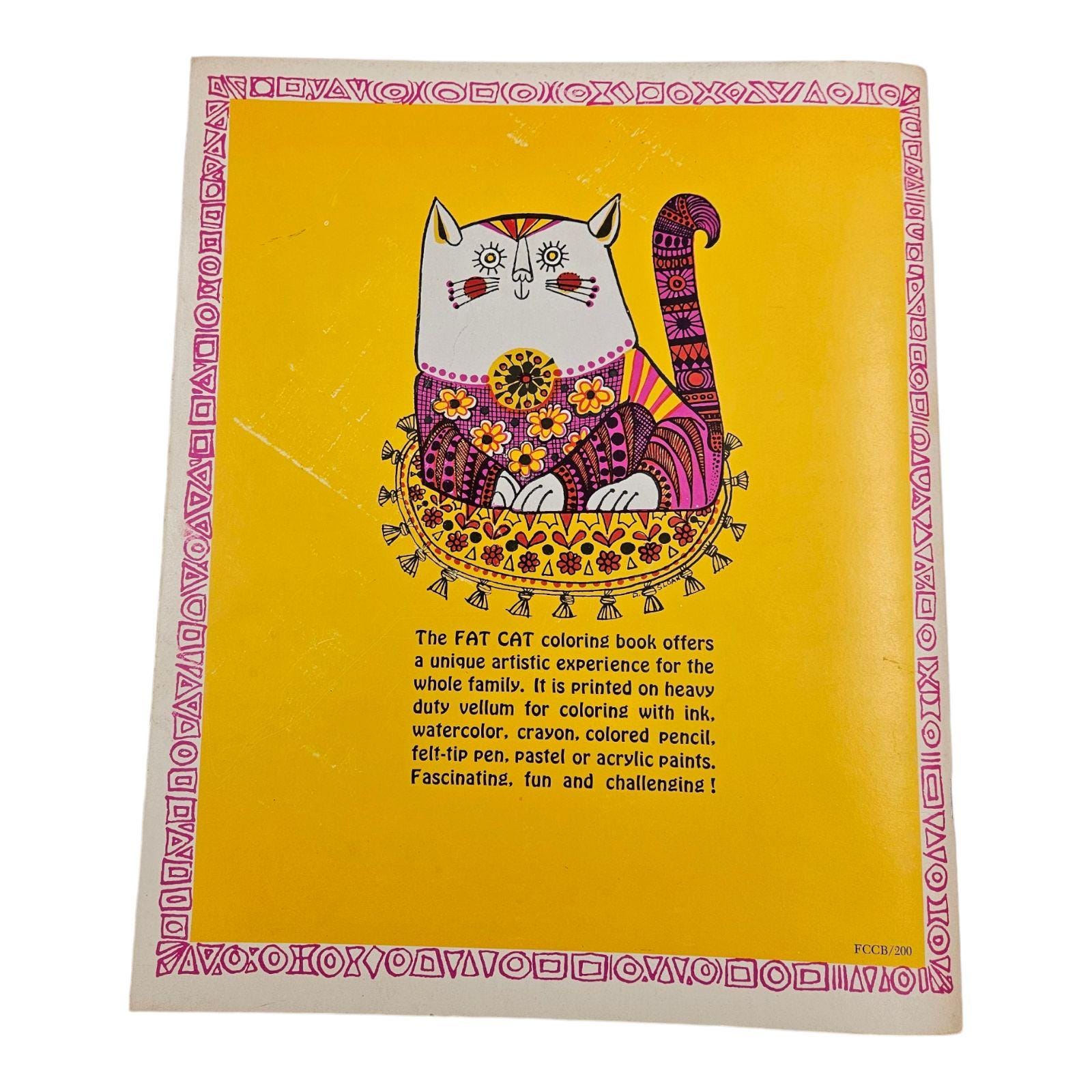 The Fat Cat Coloring and Limerick Book 1967 - Etsy