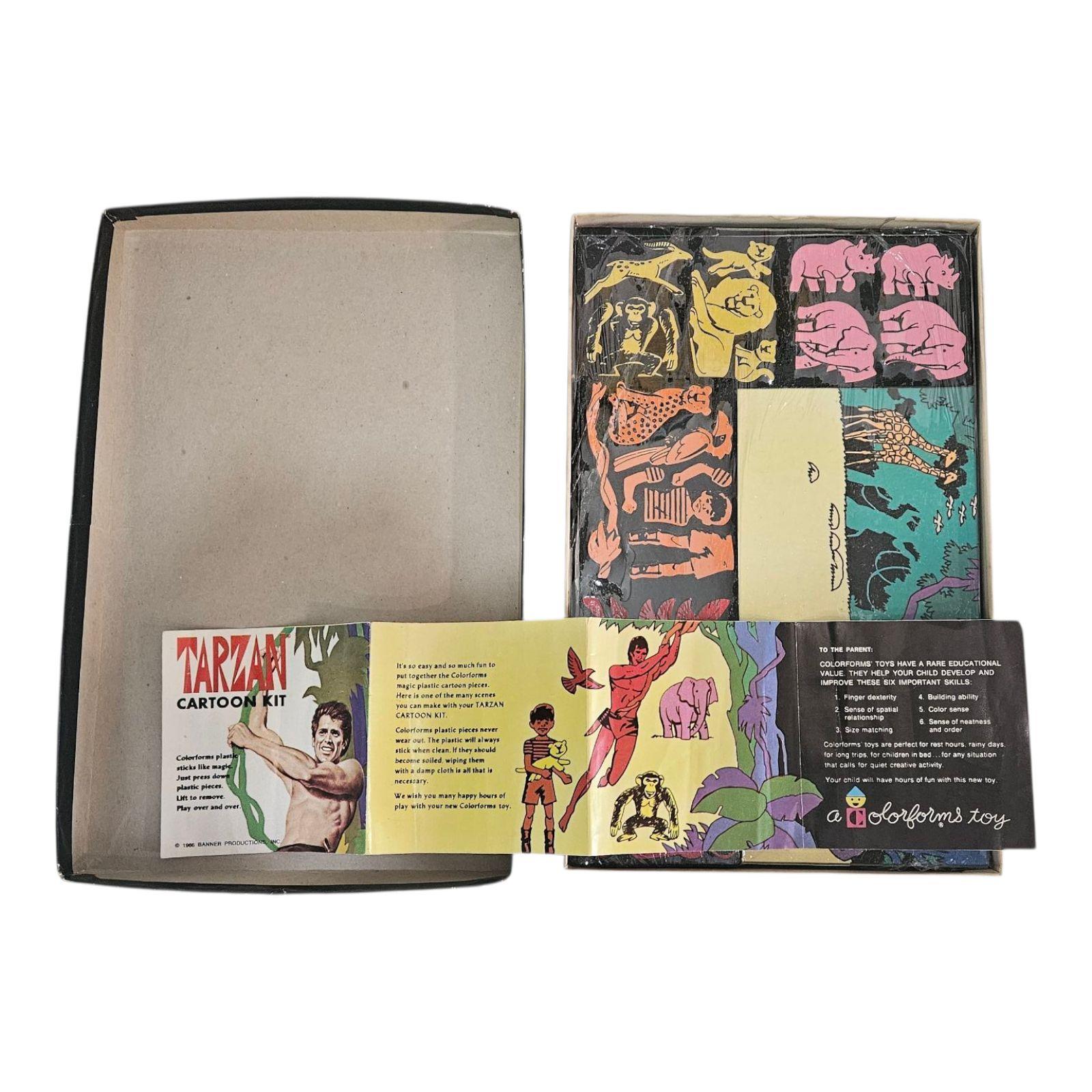 Colorforms Tarzan Cartoon Kit, 1966 - Etsy