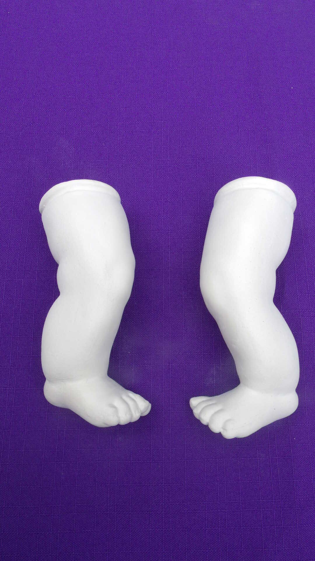 Ceramic Bisque Baby Doll Legs - Cloth Body S-619 - Etsy