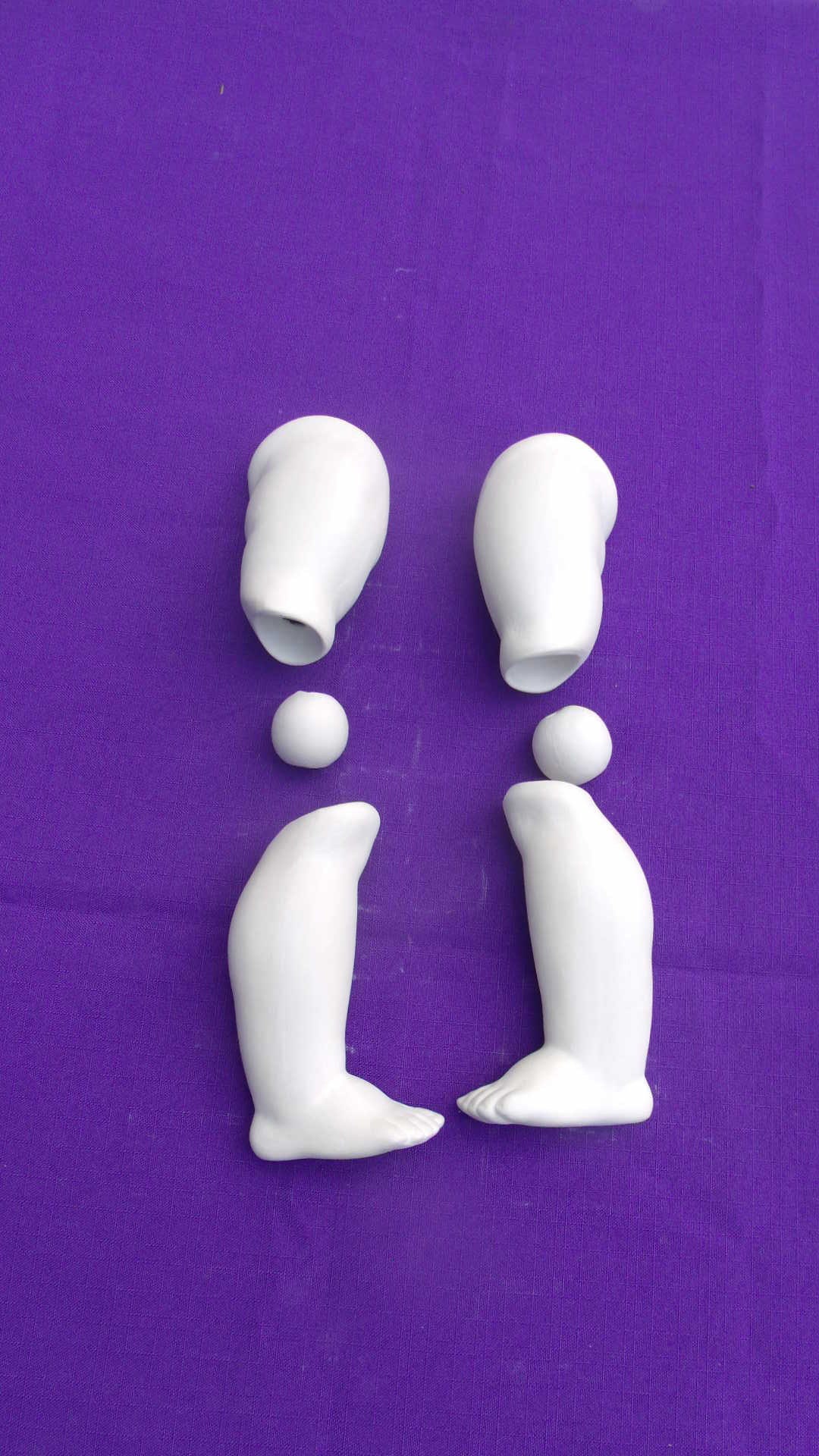 BJD Doll Legs Ceramic Bisque 9" B117c - Etsy