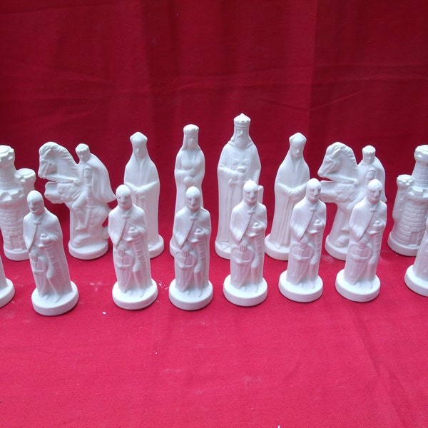 Ceramic Chess Set - Etsy